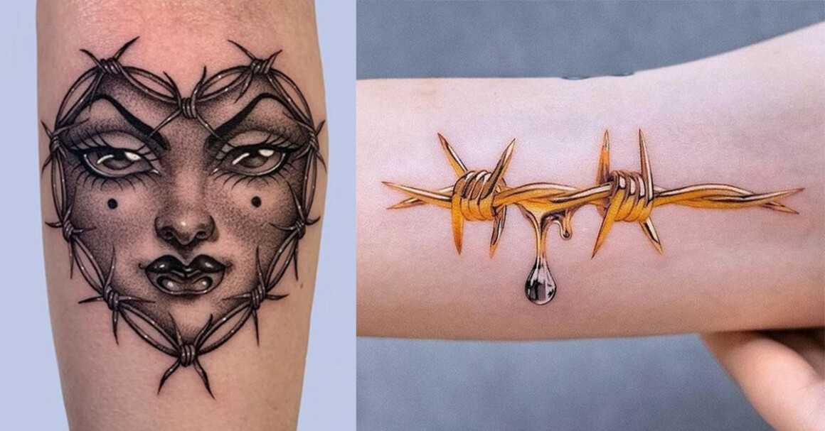 50 Badass Barbed Wire Tattoos