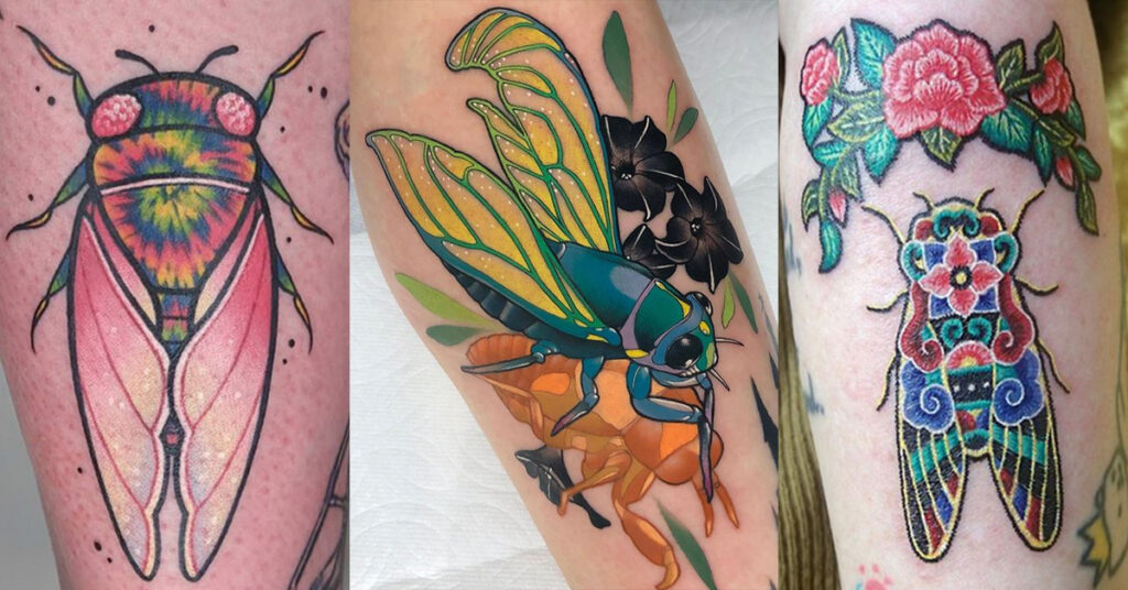 45 Creative Cicada Tattoos
