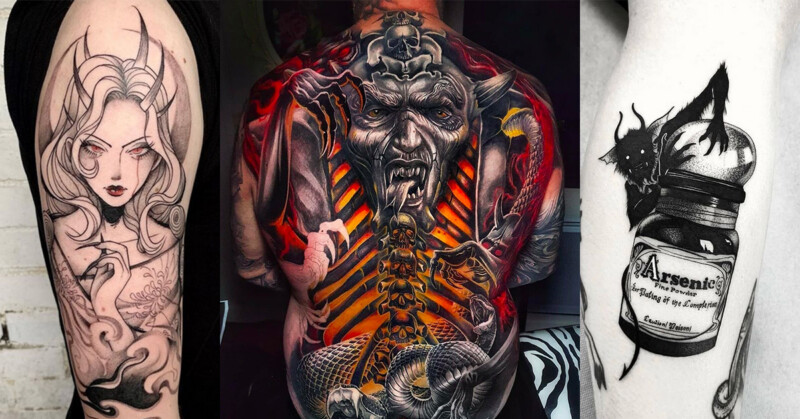 50 Delightful Demon Tattoos