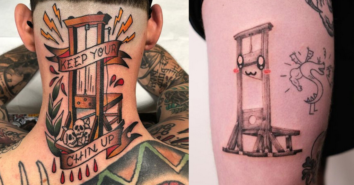 60 Gruesome Guillotine Tattoos