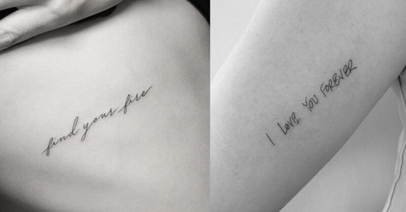 50 Personal Handwriting Tattoos