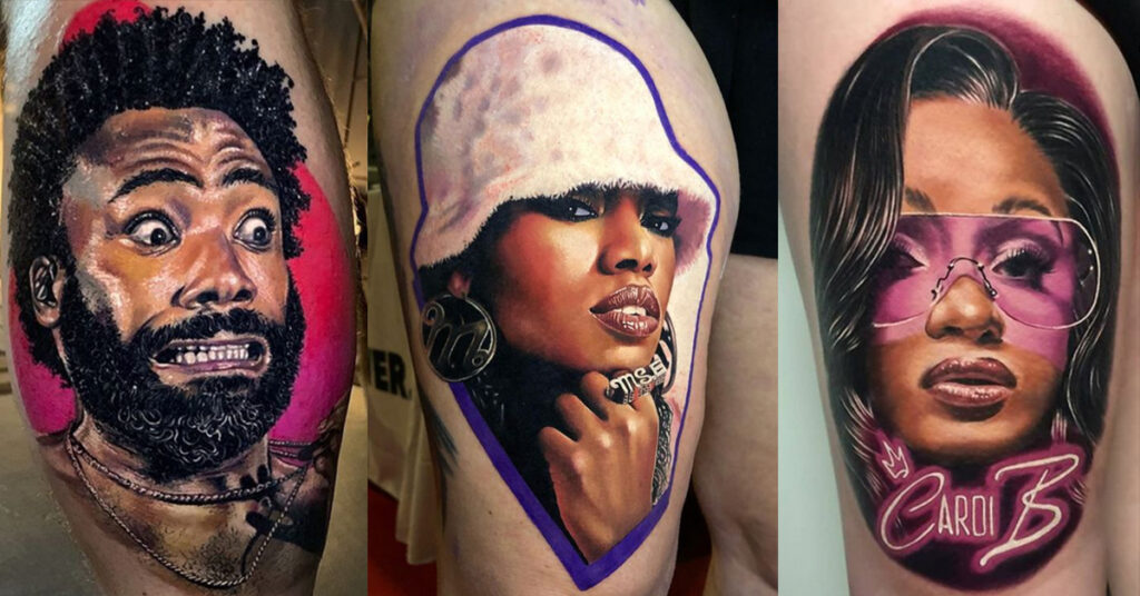 Epic Tattoos of 50 of Hip-Hop's Finest