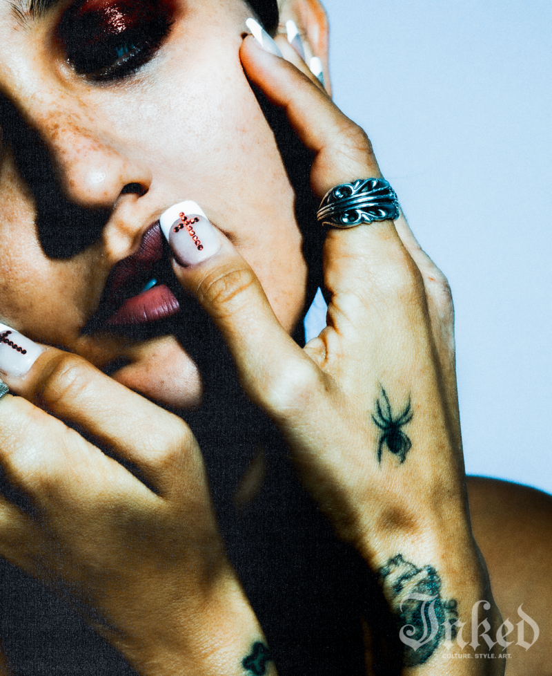 Marlon 'Chito' Vera Shows Off Back Tattoo by Mister Cartoon