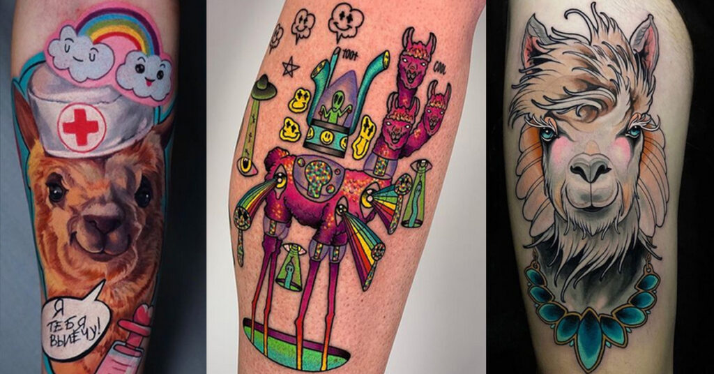 75 Lovely Llama Tattoos