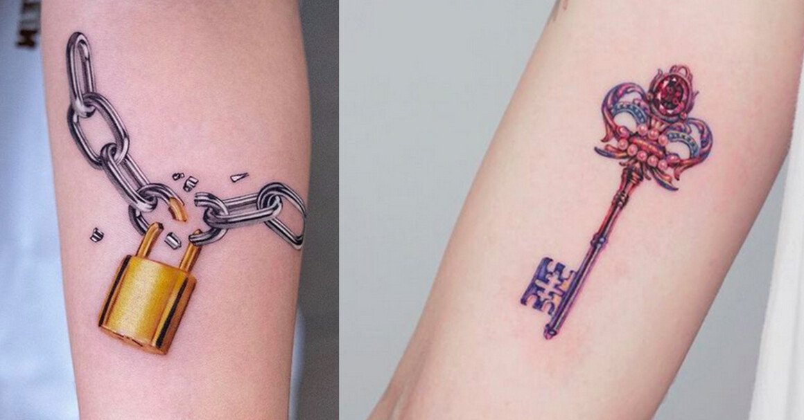 75 Lovely Lock and Key Tattoos