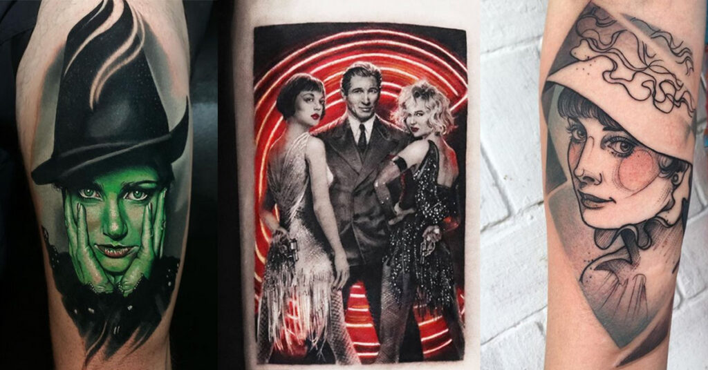 Theatrical Tattoos for 15 Famous Broadway Musicals