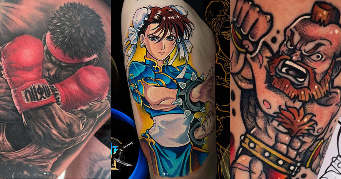 Striking Street Fighter Tattoos