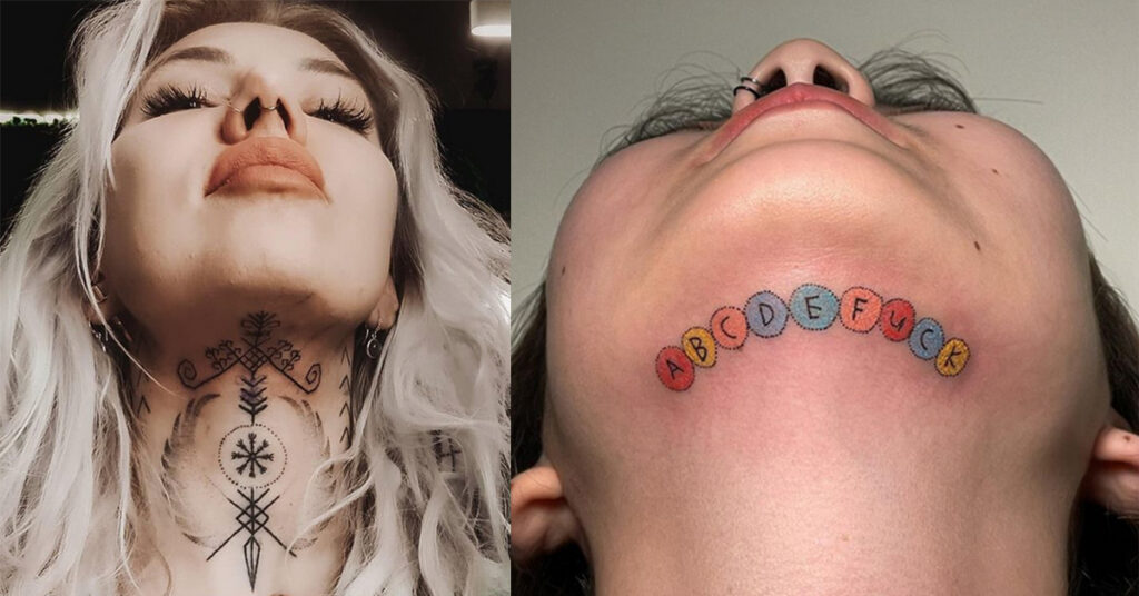 55 Unbelievable Under the Chin Tattoos