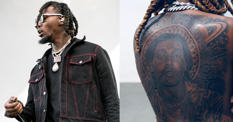 Offset Gets a Full Back Portrait In Memory of Takeoff